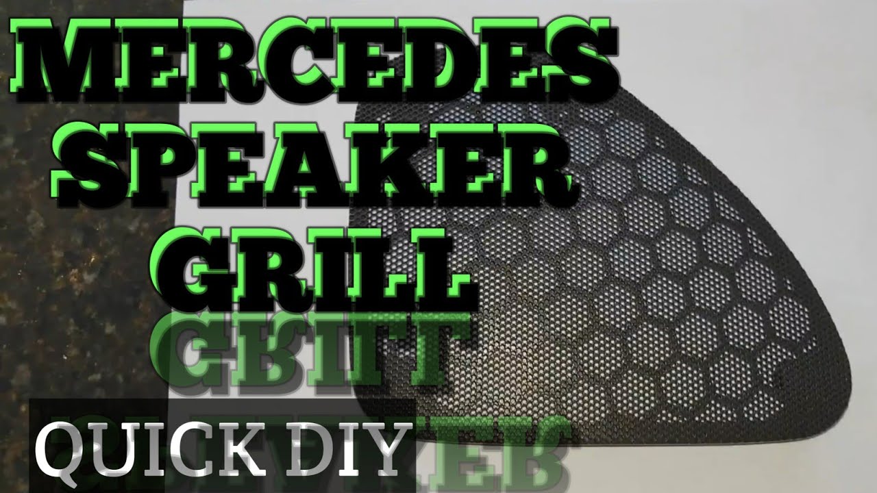 Mercedes Speaker Grill Replacement DIY SLK 230 Example Car - YouTube