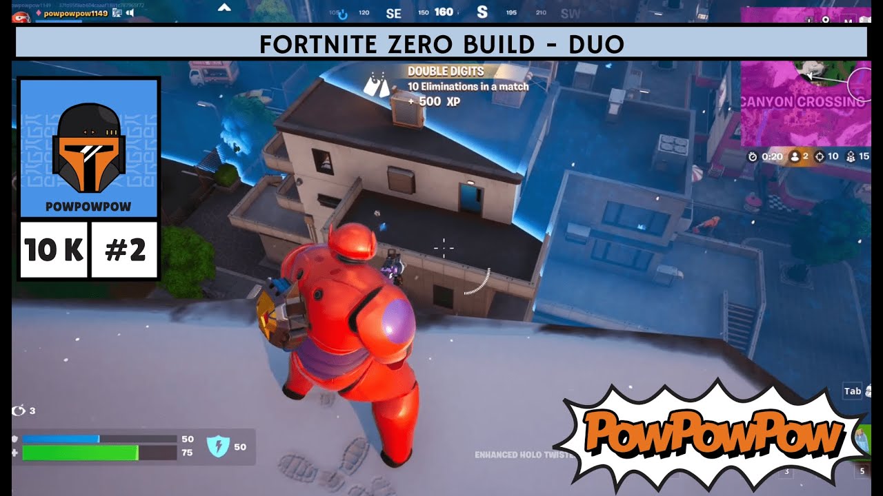 Fortnite Duo Zero Build || 10 Kills 2nd Place Finish Gameplay - YouTube
