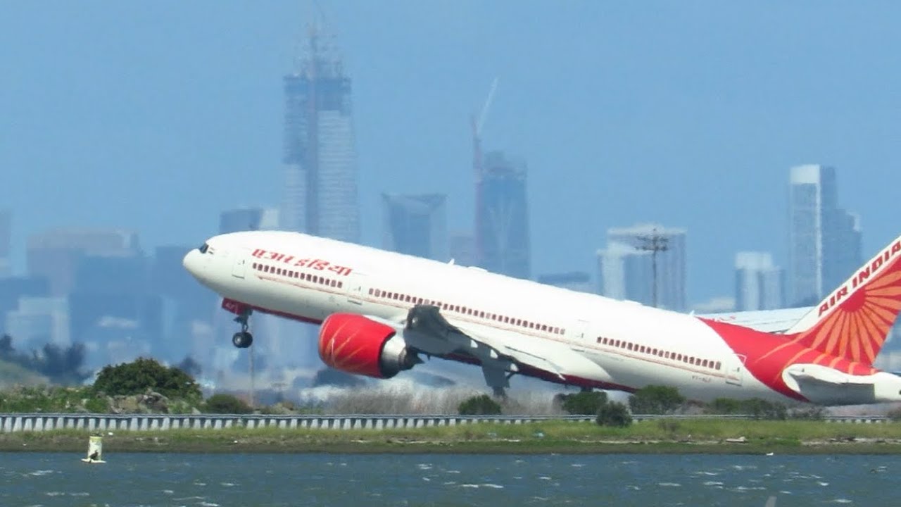 Air India 777 300ER 77W Scenic Takeoff SFO YouTube air-india-777-300er-77w-scenic-takeoff-sfo-youtube