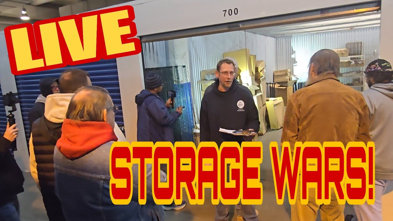 LIVE Storage Wars Auction With 9 ABANDONED Storage Units - YouTube