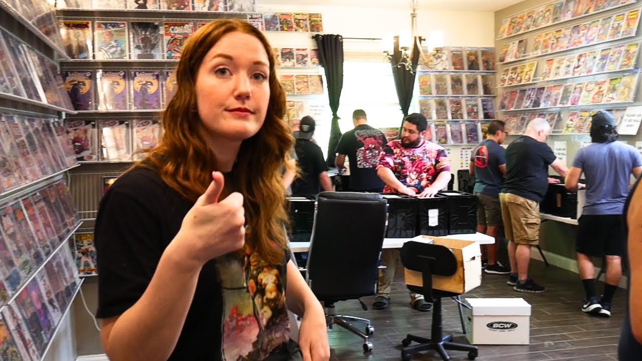 Selling Thousands of Comic Books to Local Collectors at the Comics Den ...