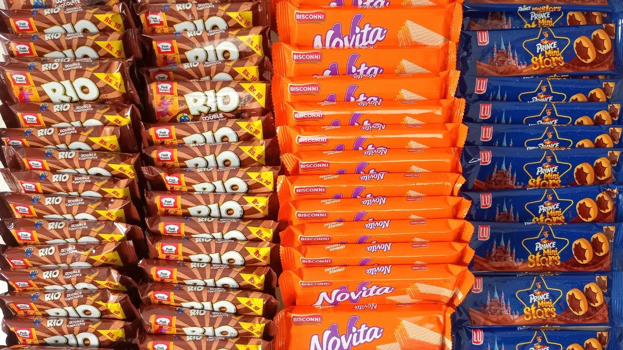 A lot of BISCUITS unboxing will relax u before sleep - YouTube