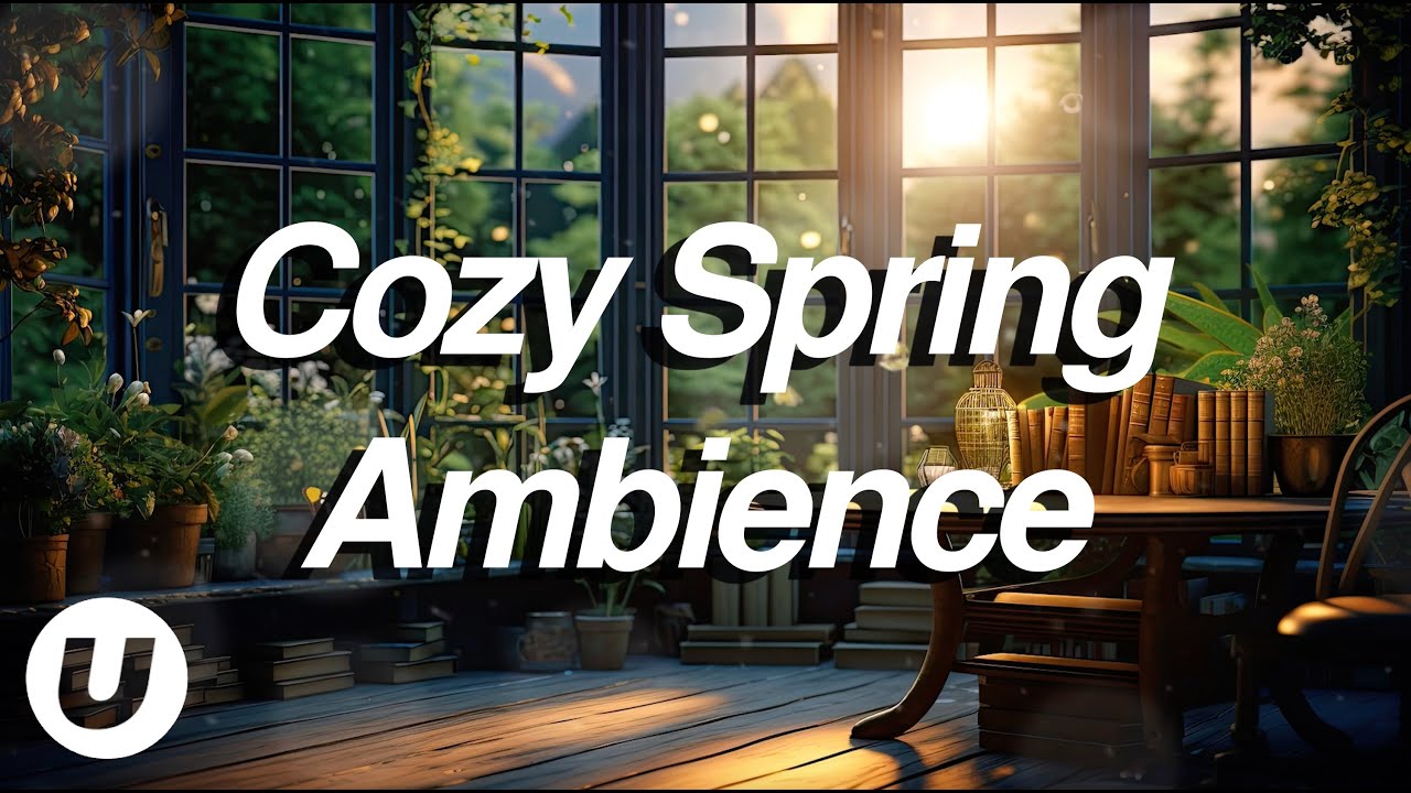 Cozy Spring Ambience 🌺 1 Hour of Gentle Piano for Focus, Study and ...