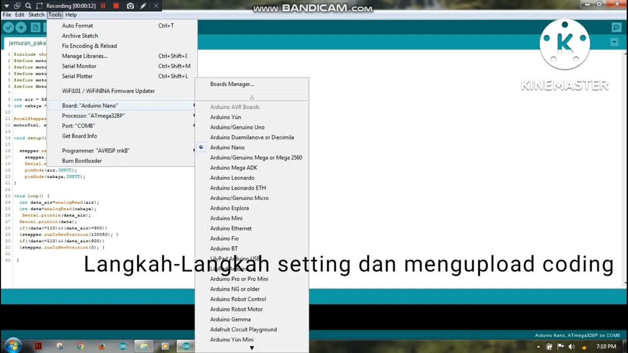 Prototype Jemuran Otomatis Menggunakan Sensor Raindrop dan Sensor LDR Berbasi Arduino Nano - YouTube