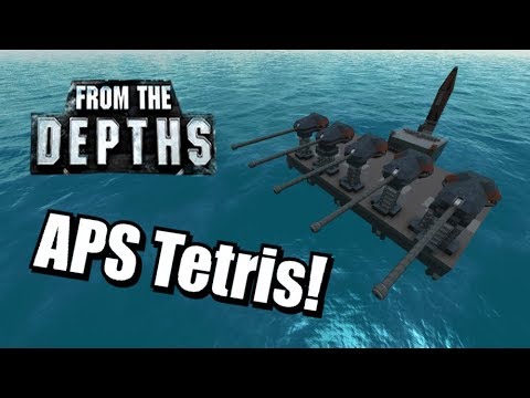 Advanced Cannon Tetris Showcase - From the Depths (OUTDATED) - YouTube