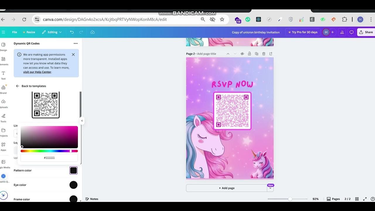 How to add QR Code in canva ( different qr code design) - YouTube