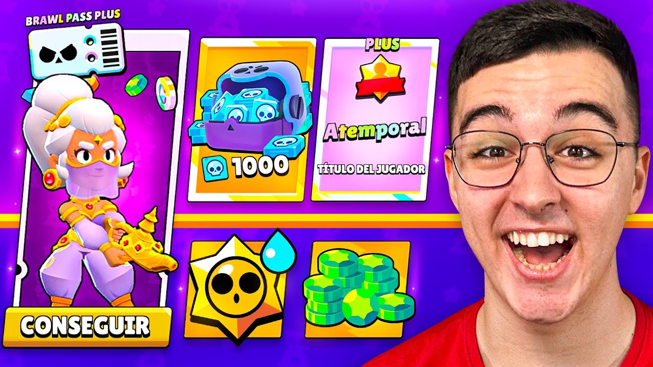 ASÍ CONSEGUÍ *3 NUEVAS SKINS* y COMPRÉ BRAWL PASS PLUS 😱🔥 Brawl Stars ...