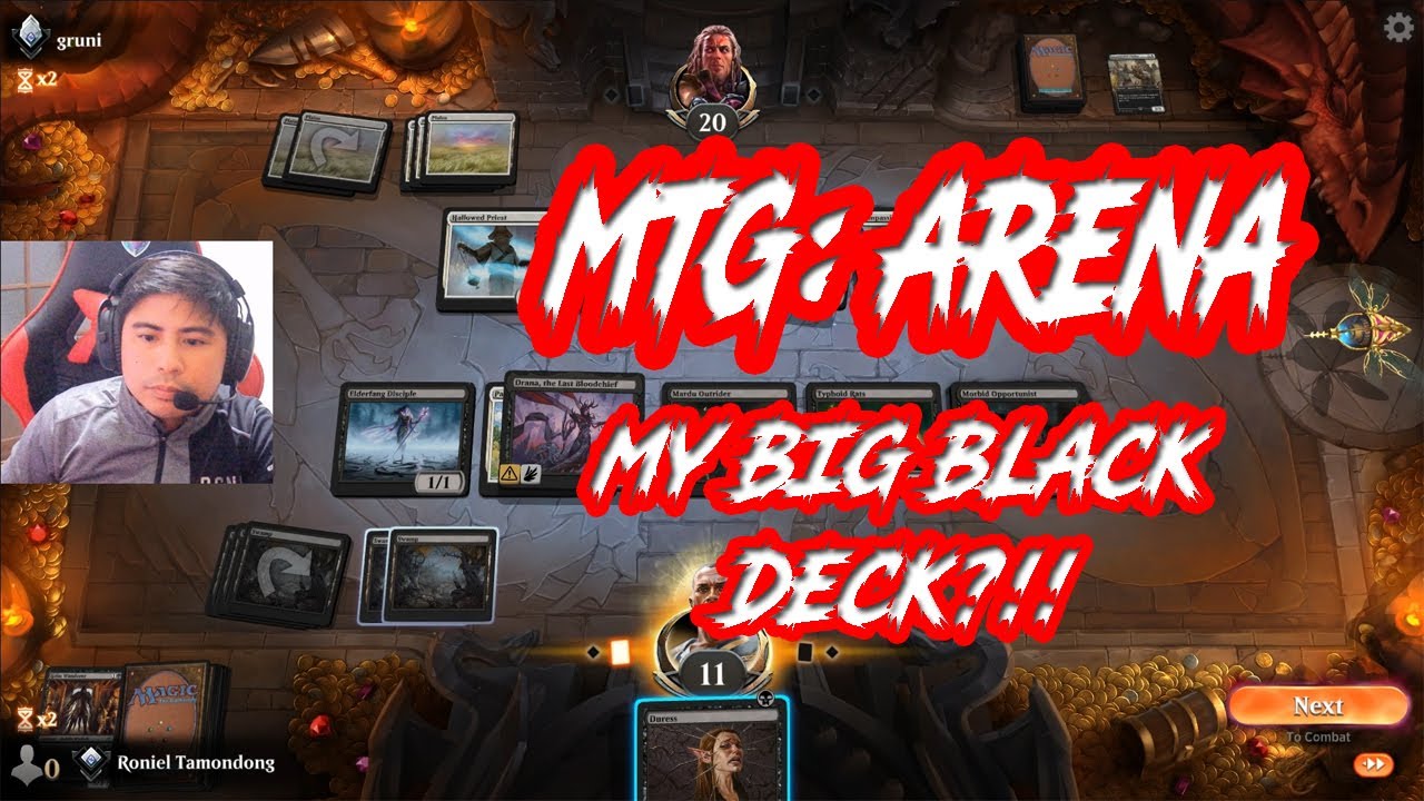 MTG: ARENA | MAGIC THE GATHERING ARENA GRINDING MODE | INTRODUCING MY BIG BLACK DECK - YouTube