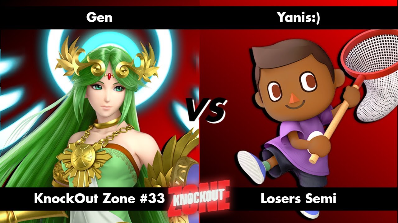KnockOut Zone #33 - SSBU Losers Semi Final - Gen (Palutena) vs Yanis ...