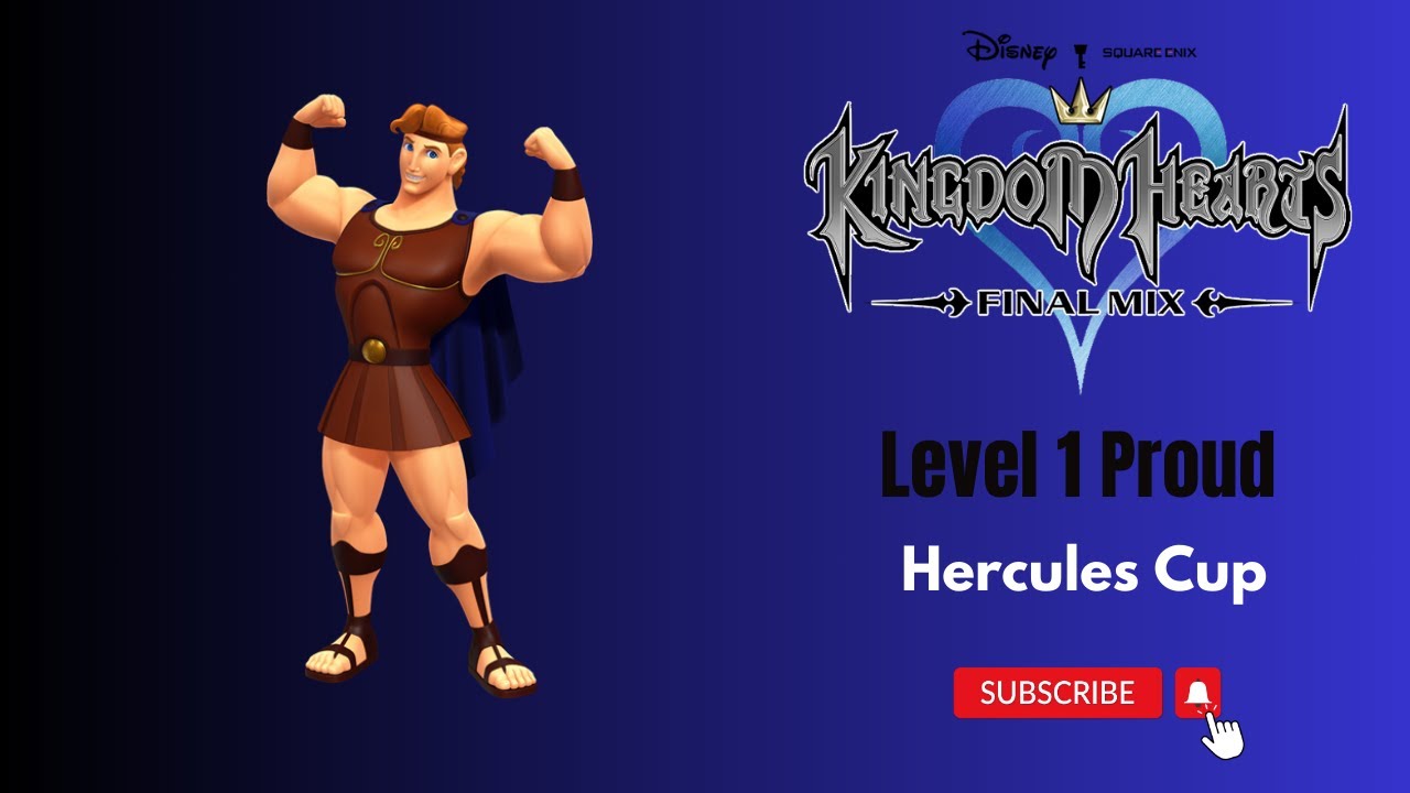 Kingdom Hearts Final Mix Hercules Cup Level 1 Proud P2 - YouTube