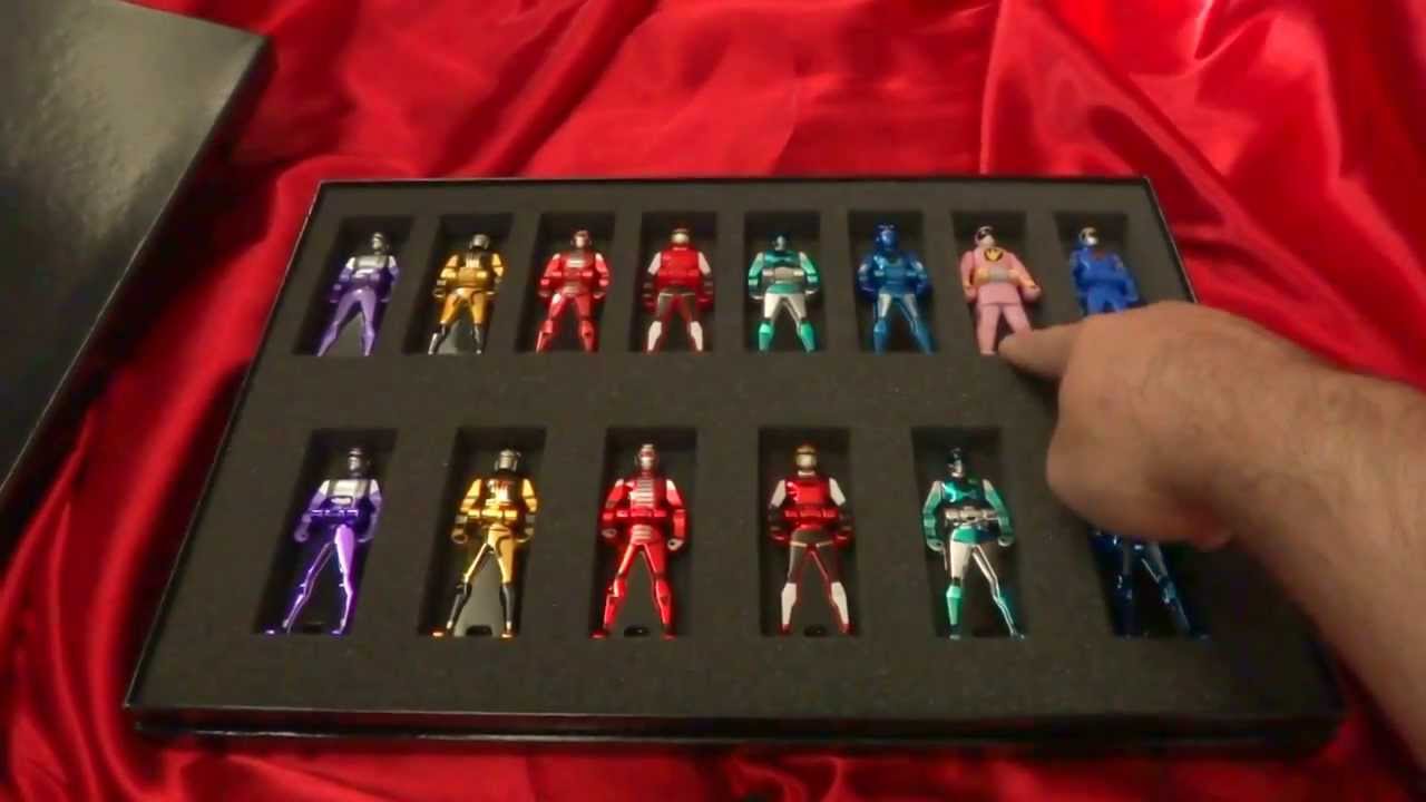 Gokaiger Complete Ranger Key Set Metal Heroes Ninjaman & Abare Pink ...