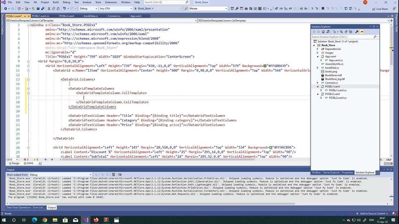Point of sale (POS) using WPF C# Project 1 - Part 2 - YouTube