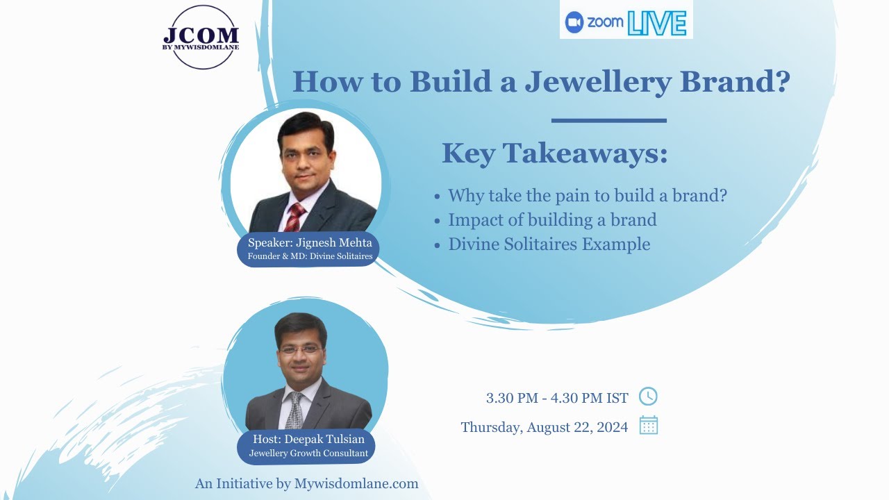 JCOM Masterclass 7: How to Build a Jewellery Brand? - YouTube