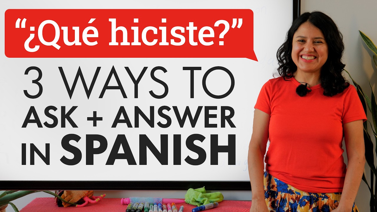 Have a conversation in Spanish using 3 verbs to ask & answer questions ...
