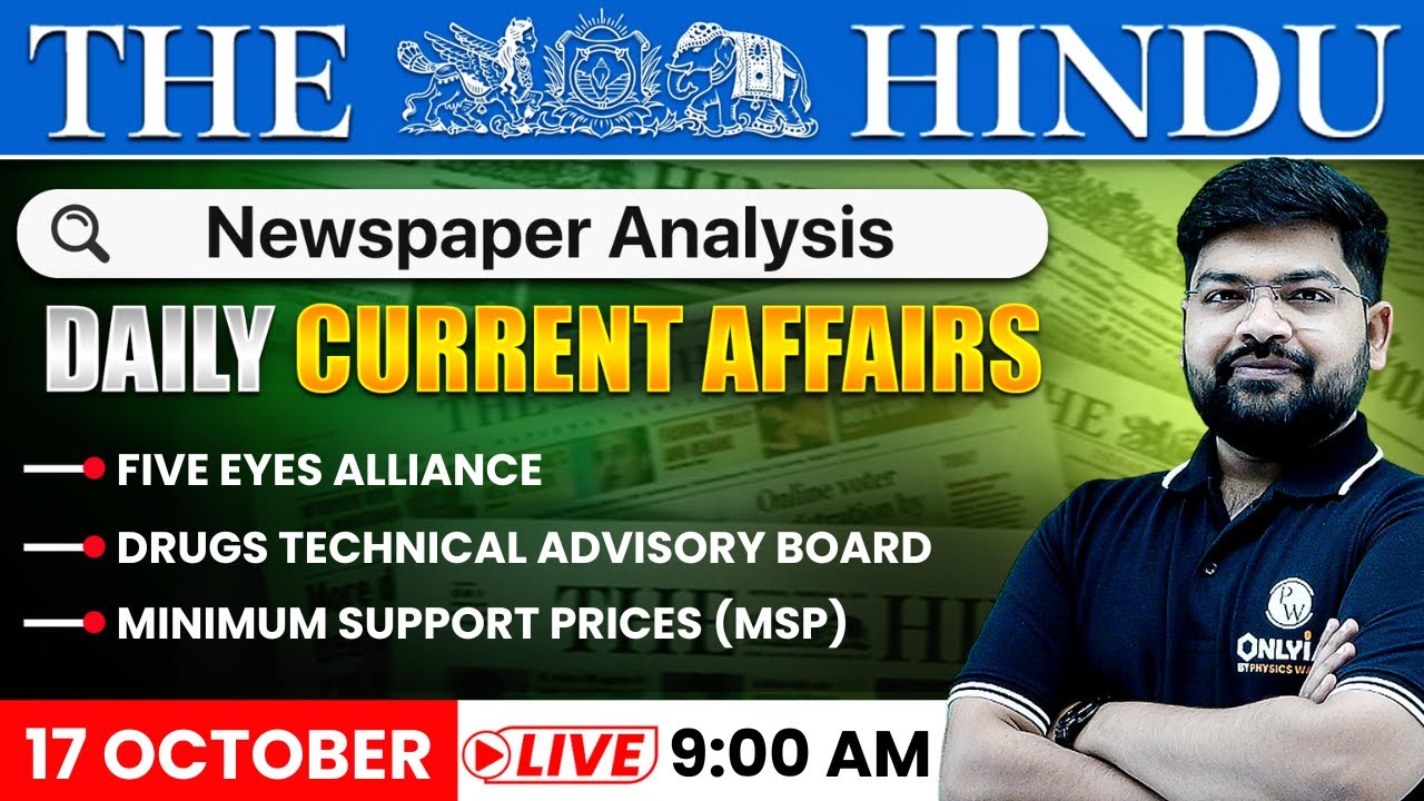 17 October Most Important News - Daily Current Affairs | Current ...