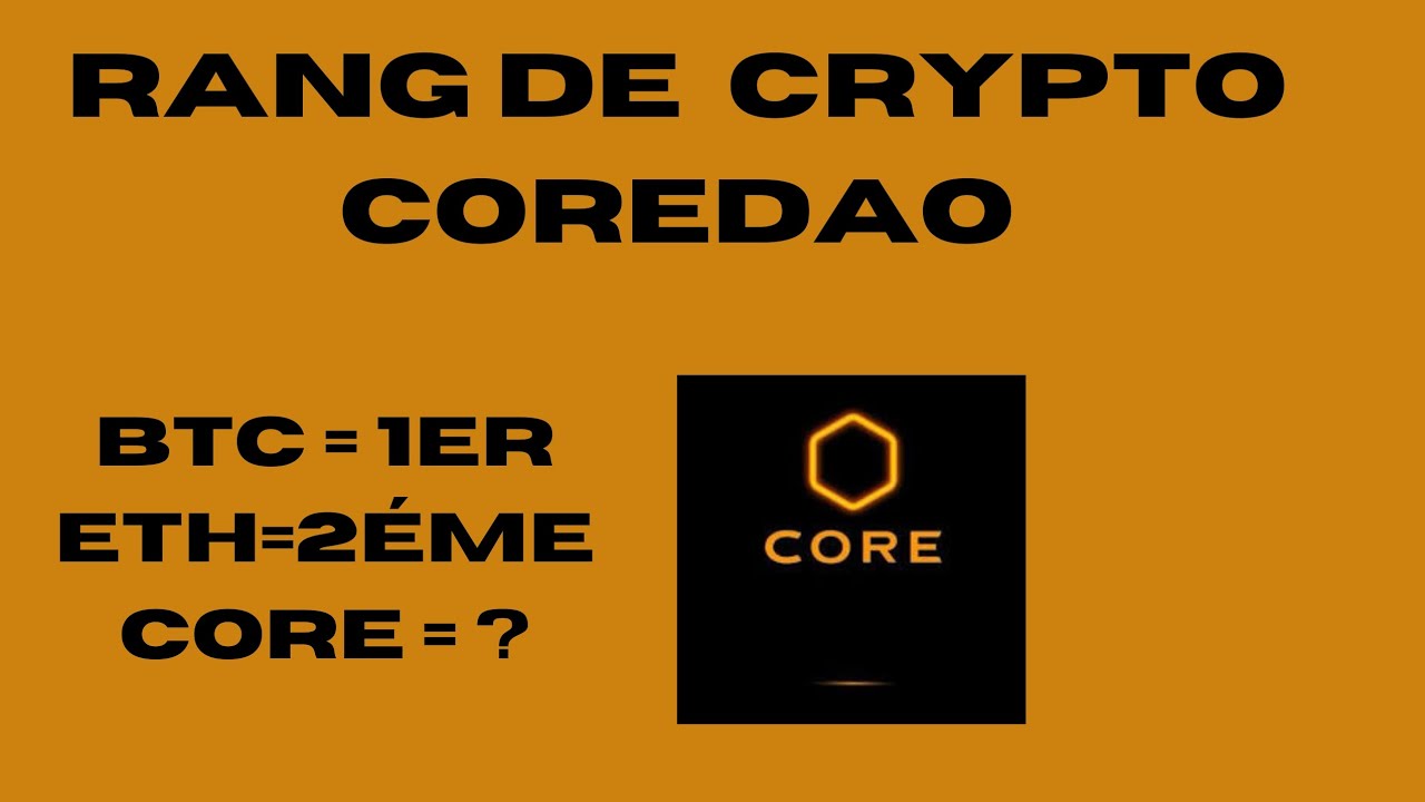 APRÈS LE MAINNET LE RANG DE CORE SATOSHI / COREDAO - YouTube