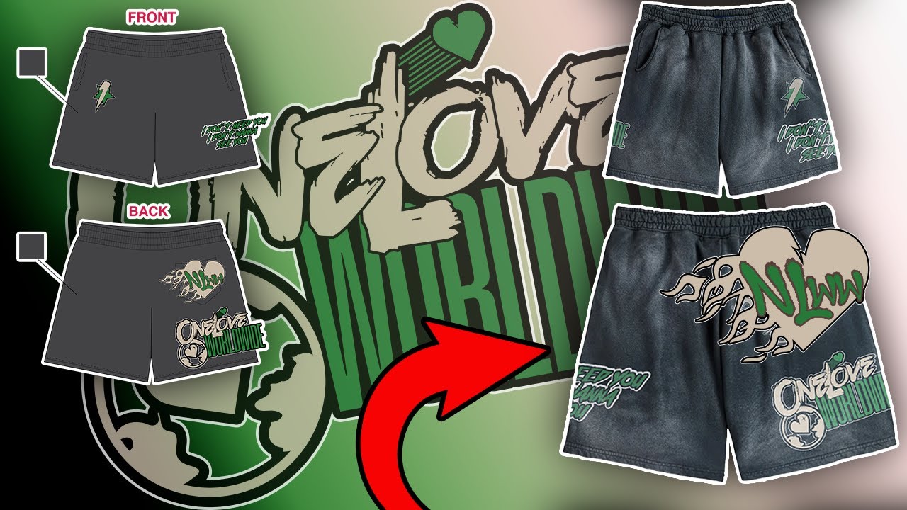 DESIGNING STREETWEAR SHORTS FOR MY CLIENT'S CLOTHING BRAND - YouTube