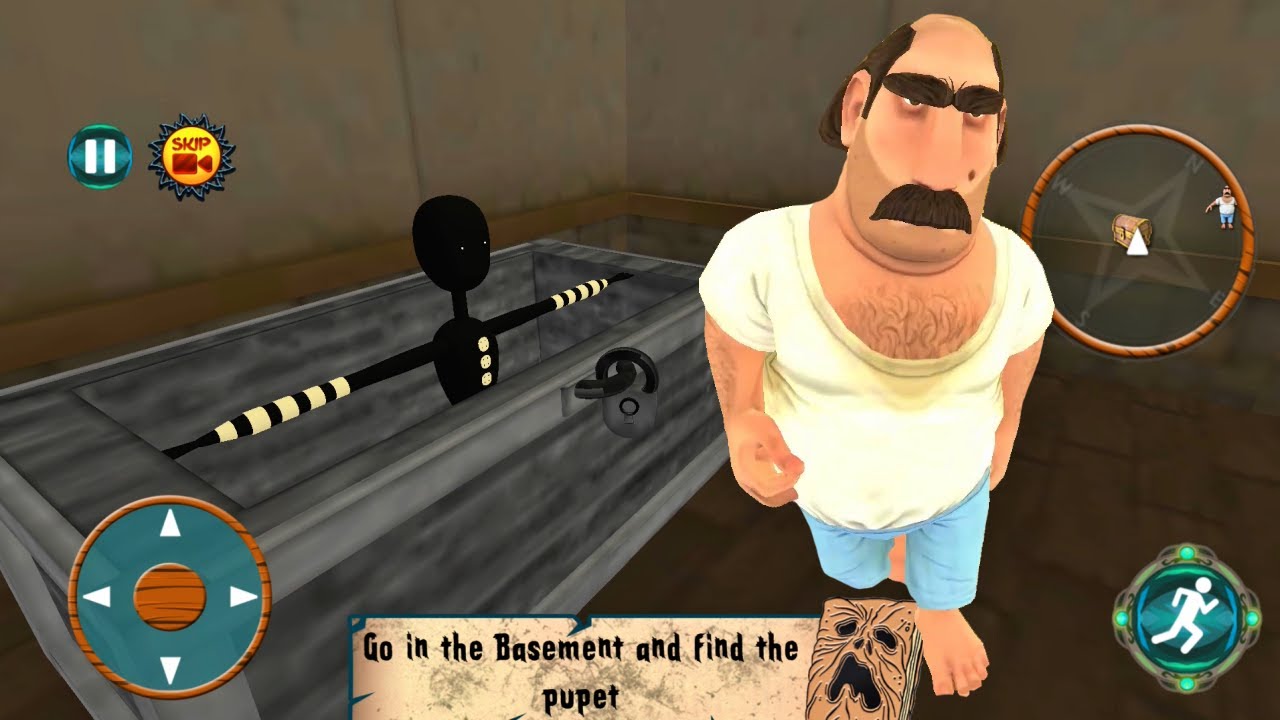 Virtual Scary Neighbor Game - New Game Ending Levels - Gameplay ...