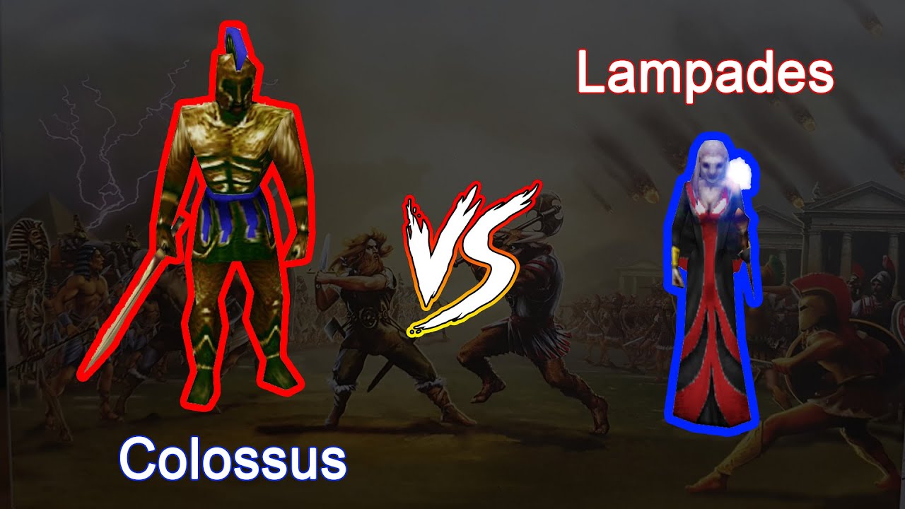 Age of Mythology - Colossus vs Lampades - YouTube