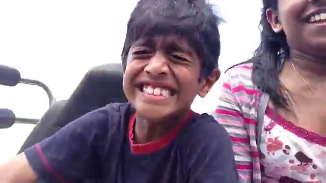 Epic reaction of cute kid freaking out on his first roller coaster ...