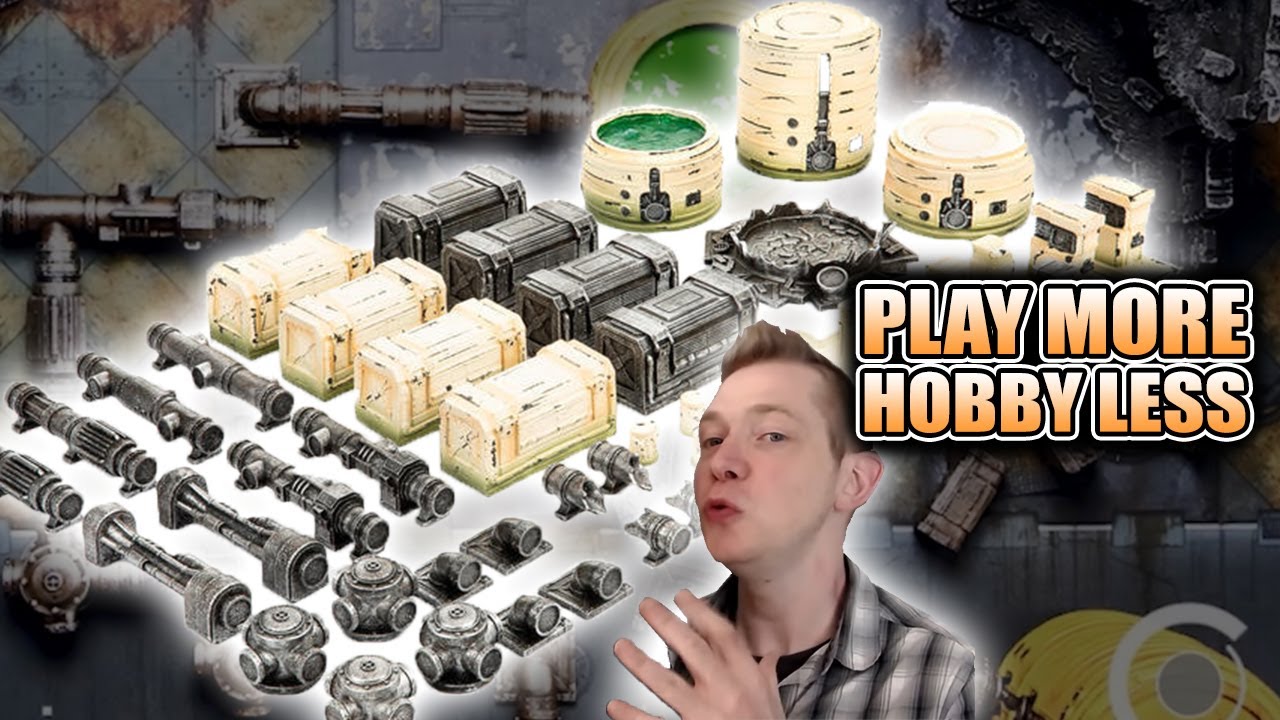 60 Piece Pre-Painted Chem Zone Terrain & Mats Game Mat.EU - YouTube