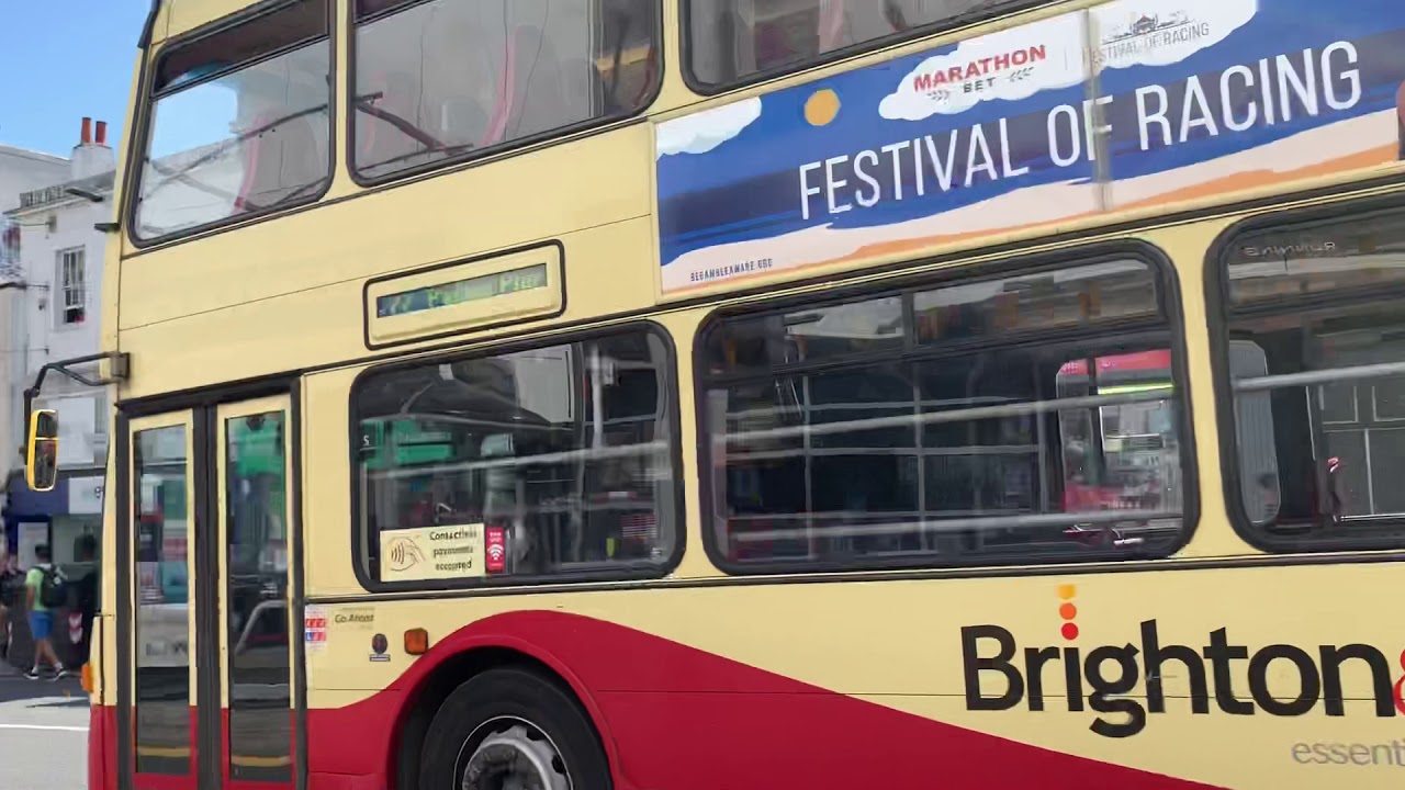 Brighton & Hove Bus Route 77 Passing Portland street Bus stop Brighton ...