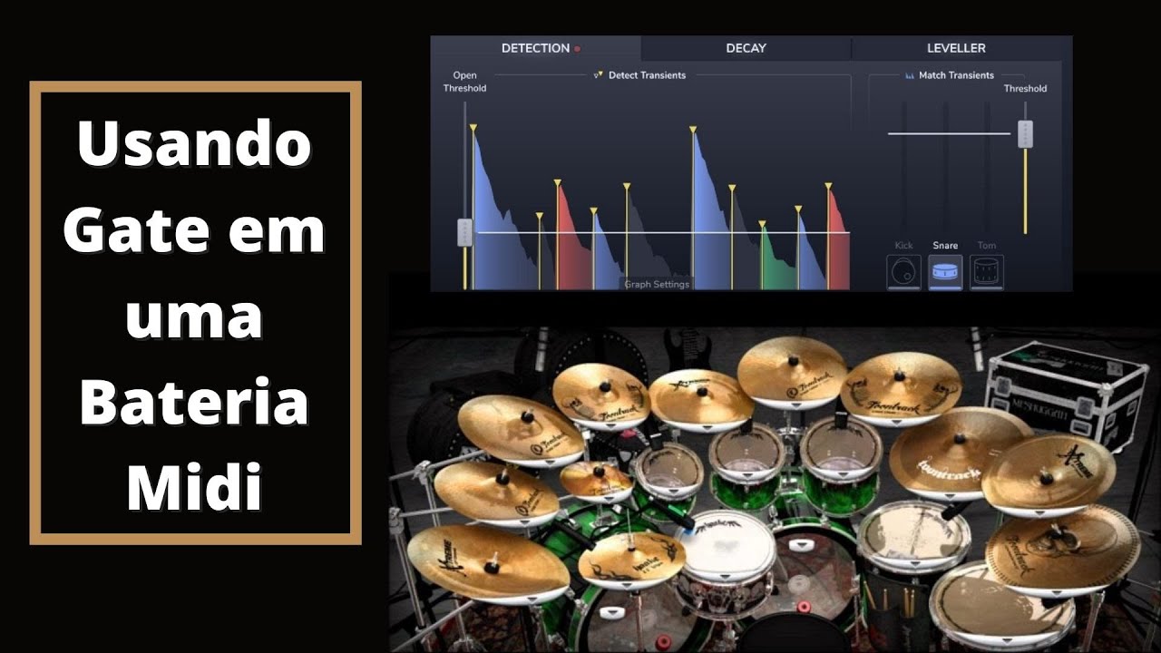 Utilizando o ReaGate (Gate nativo do Reaper) em uma Bateria Midi - YouTube