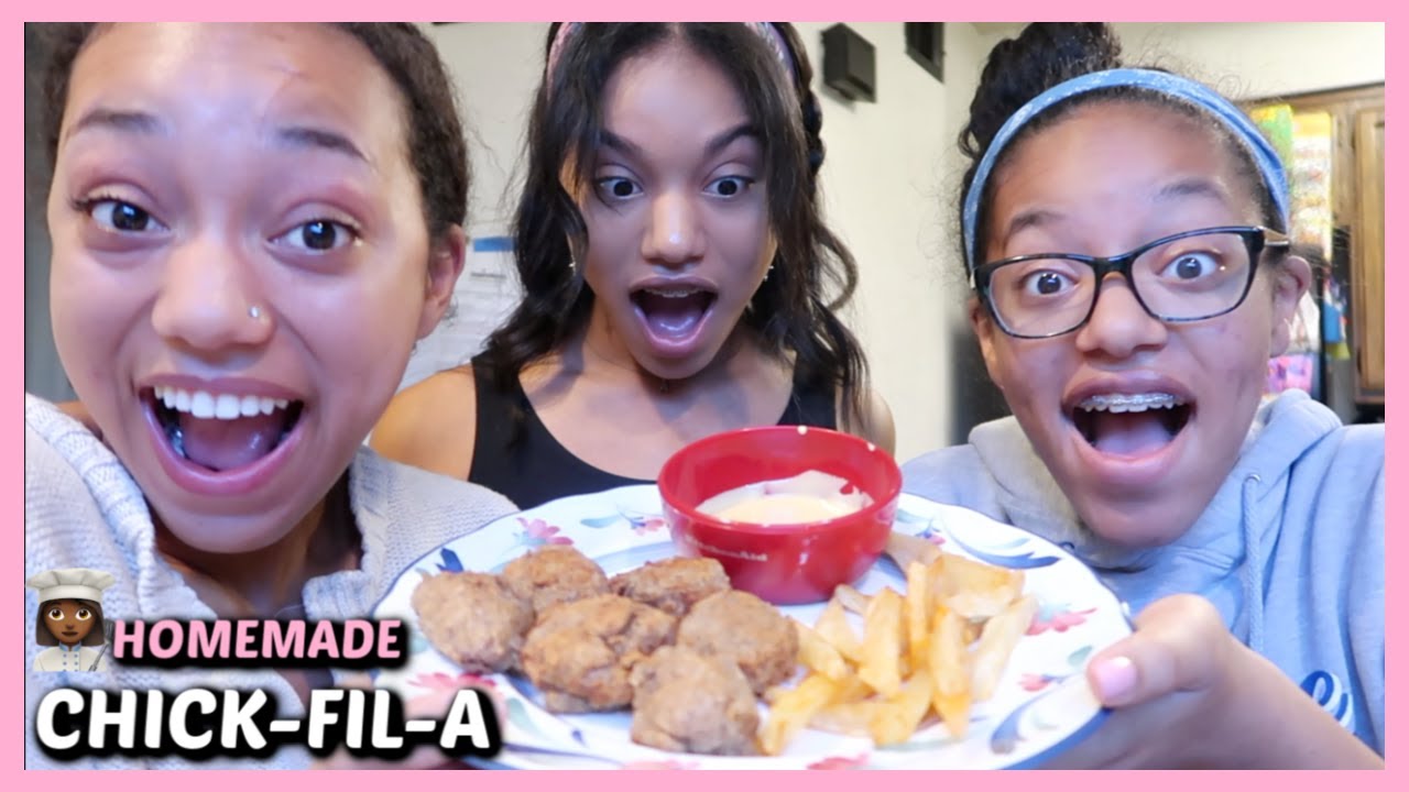 COOK WITH US! HOMEMADE CHICK-FIL-A - YouTube