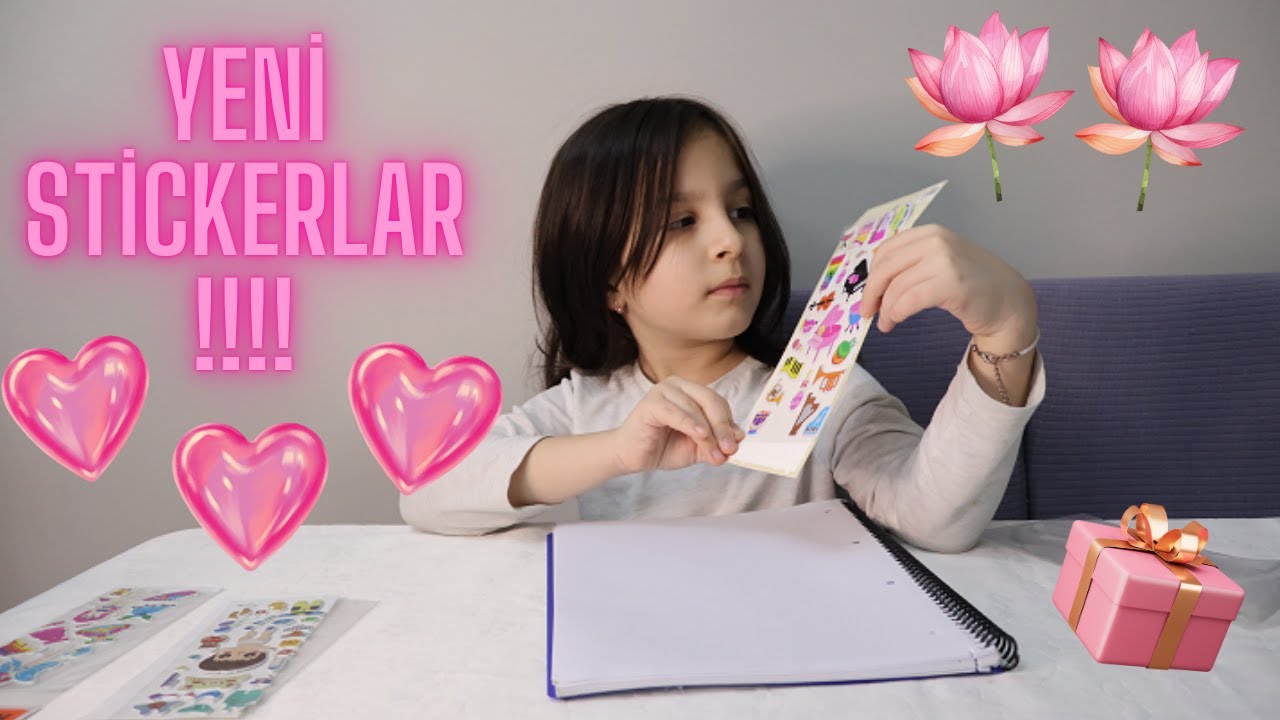 yeni stickerlar aldık. sticker bebekler. #eğlenceliçocukvideosu # ...