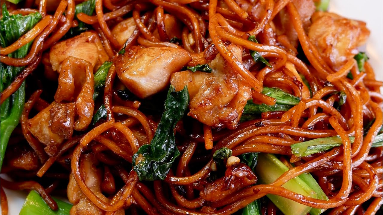 COOK WITHIN MINS! Sesame Oil Chicken Noodles 三杯鸡炒面 Chinese 3 Cup ...