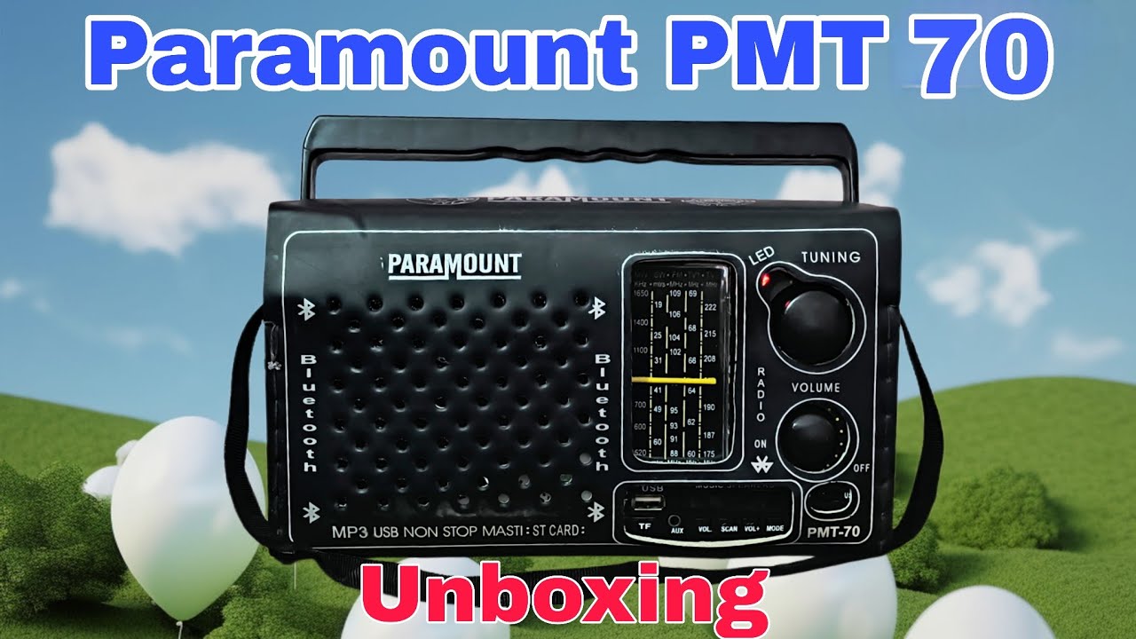 Unboxing :- Paramount Radio PMT-70 Model Bluetooth USB AUX | Paramount ...