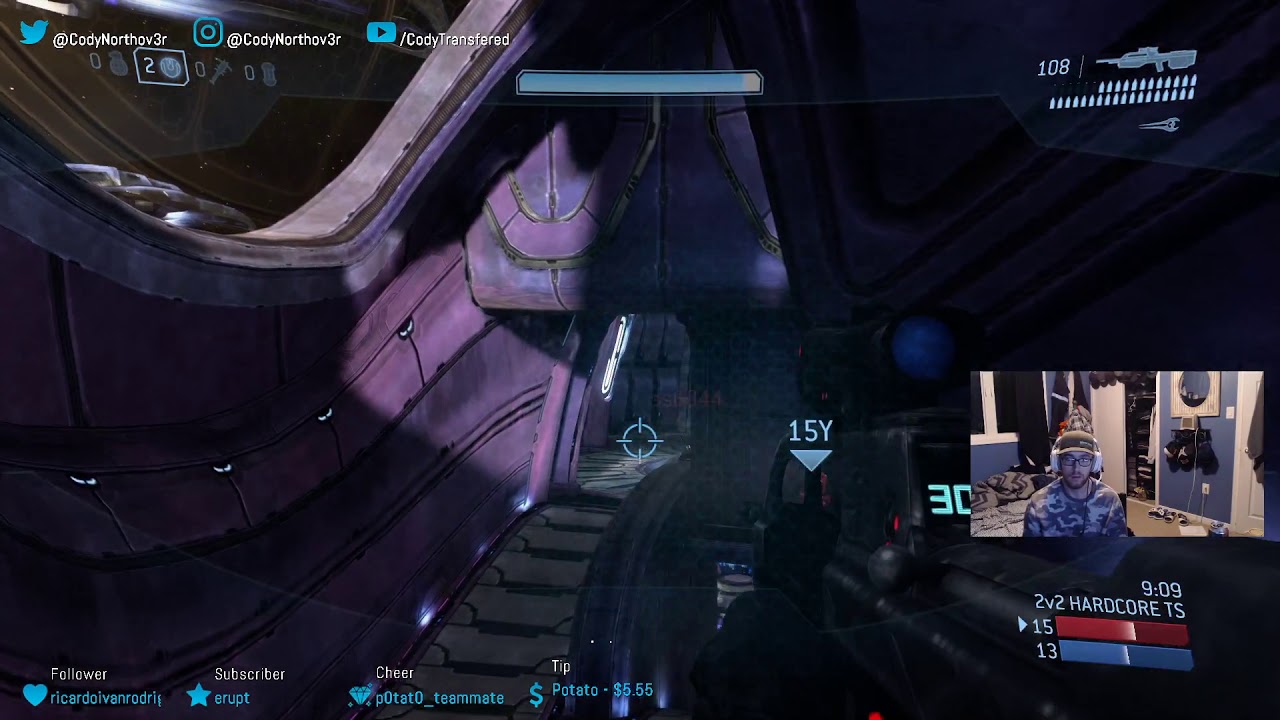 Halo 3 MCC Gameplay | TOP TIER Level 50 MS 2v2 (ft 15yr) - YouTube