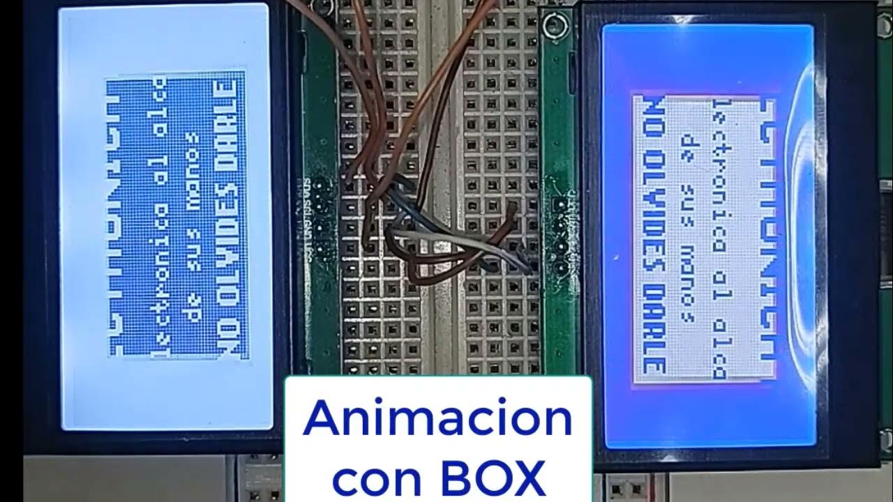 LCD gráfica 128 x 64 I2C st7567 con ESP32 y Arduino IDE - YouTube