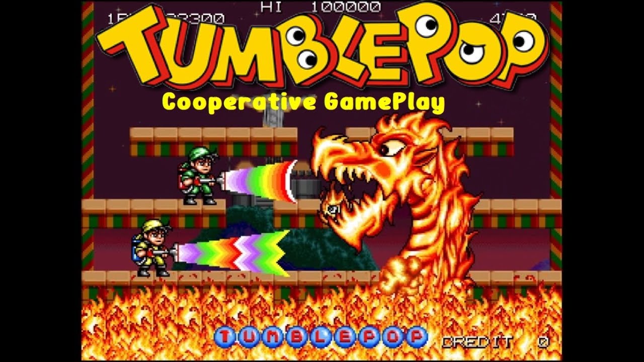 TumblePop 2 Player Game (Arcade GamePlay + Ending) - YouTube