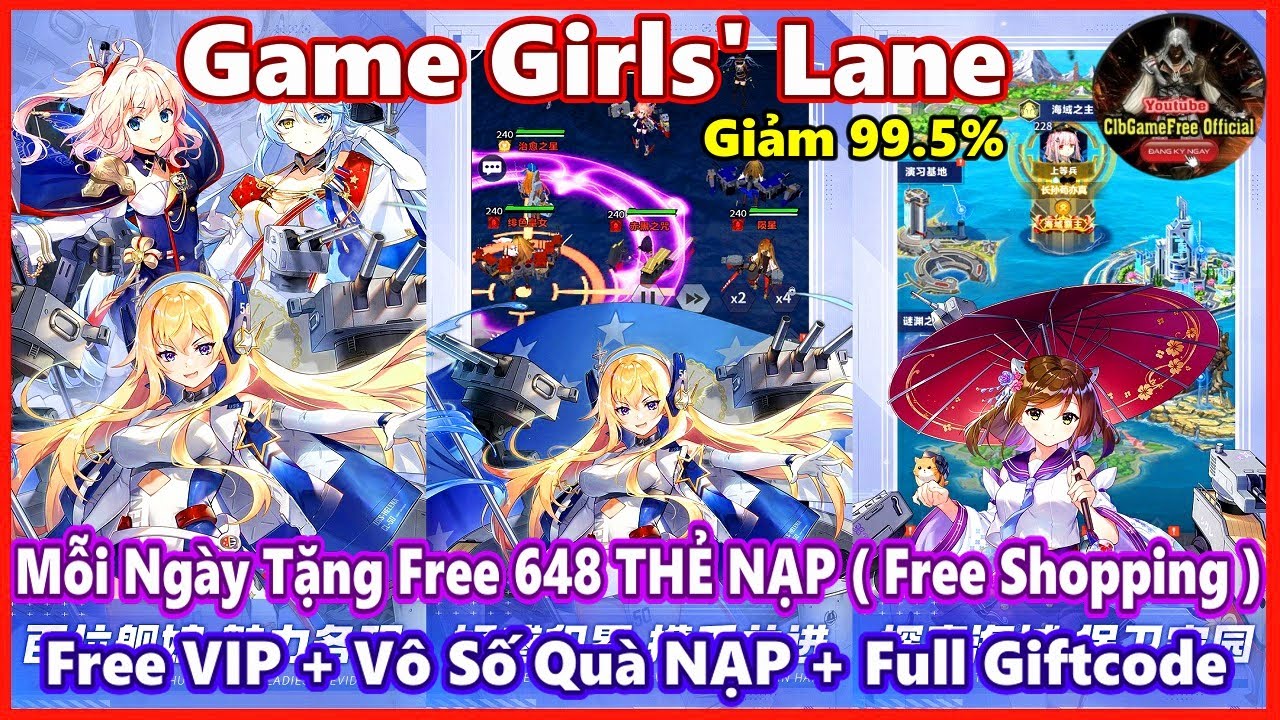 Game Girls' Lane AFK: Free 648 THẺ NẠP MỖI NGÀY (Mua All Gói NẠP + ITEM ...