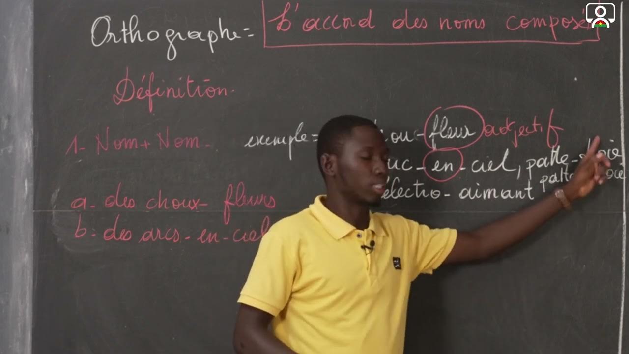 Cours - 5e - Français - Orthographe : L'accord des noms composés 1/1 ...