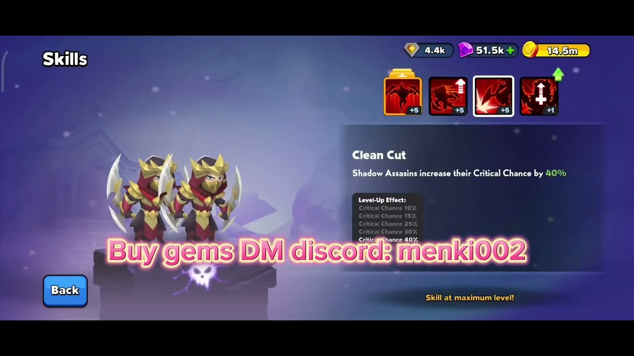 Top Troops | Update Shadow Assassins | Update max lv, max skill, max ...