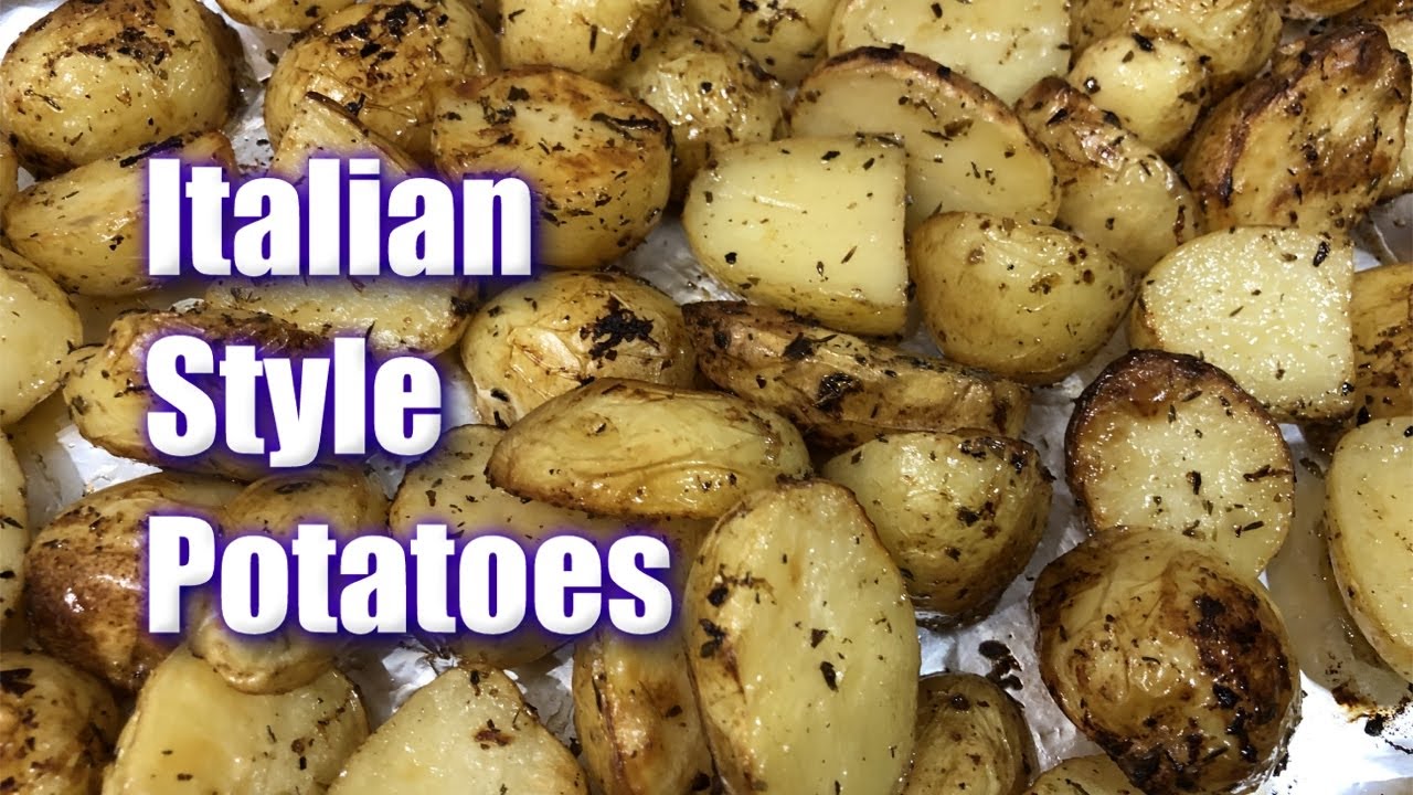 The best Italian Style Roast Potatoes with oregano and thyme. Super ...