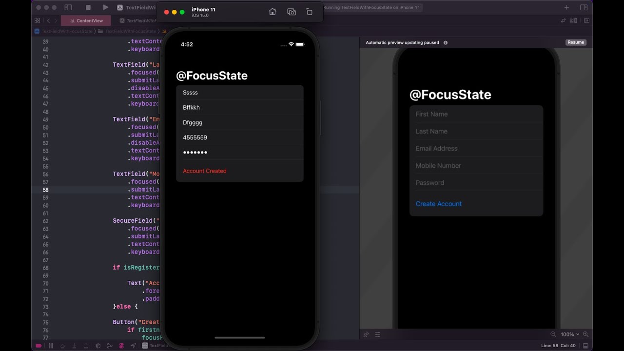 Textfield With Focusstate Swiftui Youtube