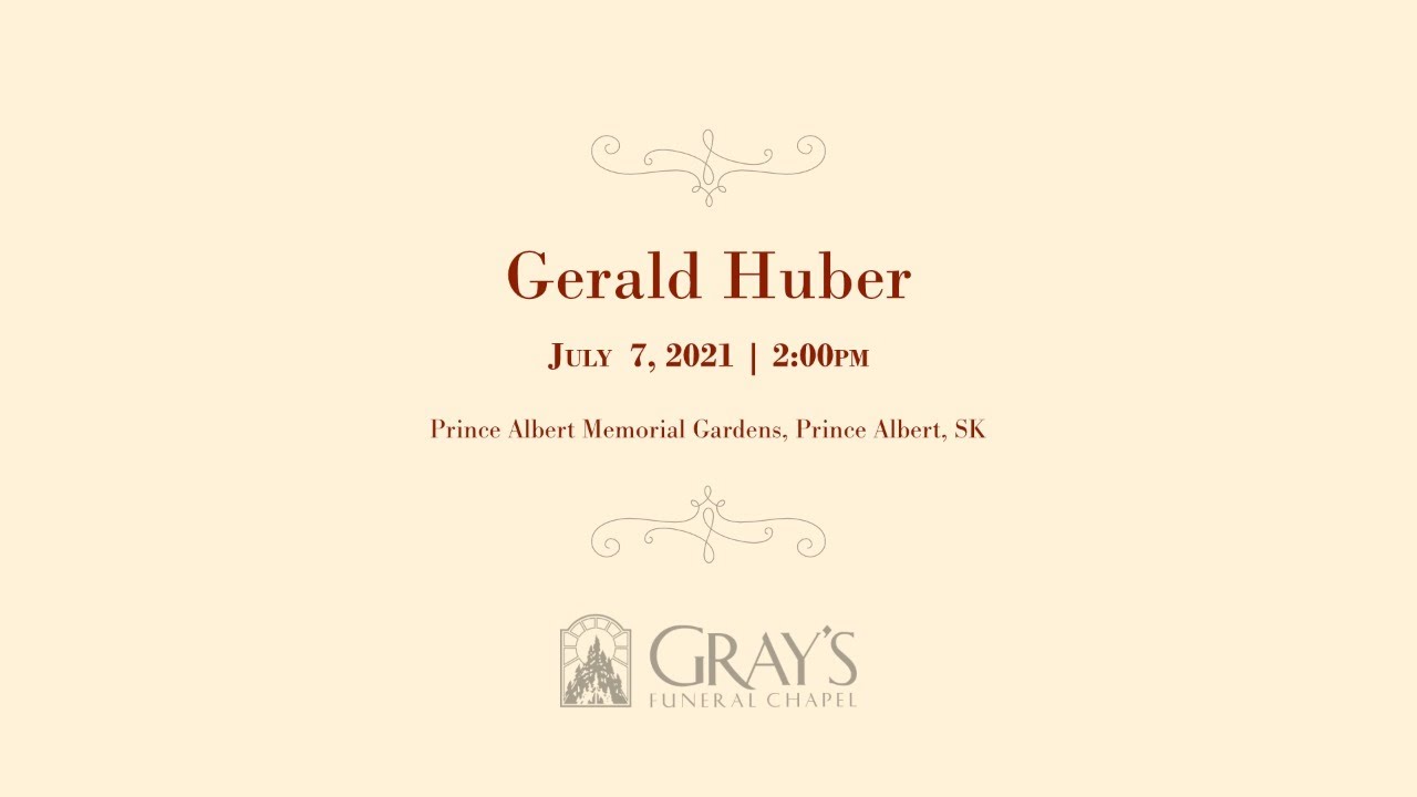 Gerald Huber | July 7, 2021 | 2:00pm - YouTube