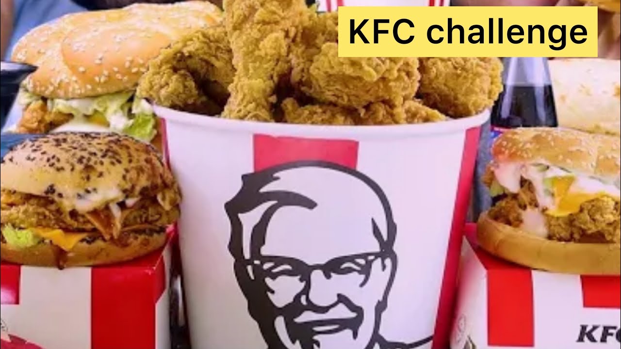 KFC Burger Eating Challenge with My brother | eating challenge ...