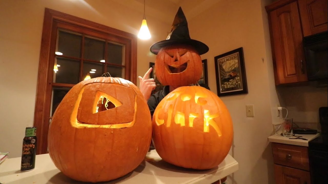 GOT MY HEAD STUCK IN A PUMPKIN (spooky) - YouTube