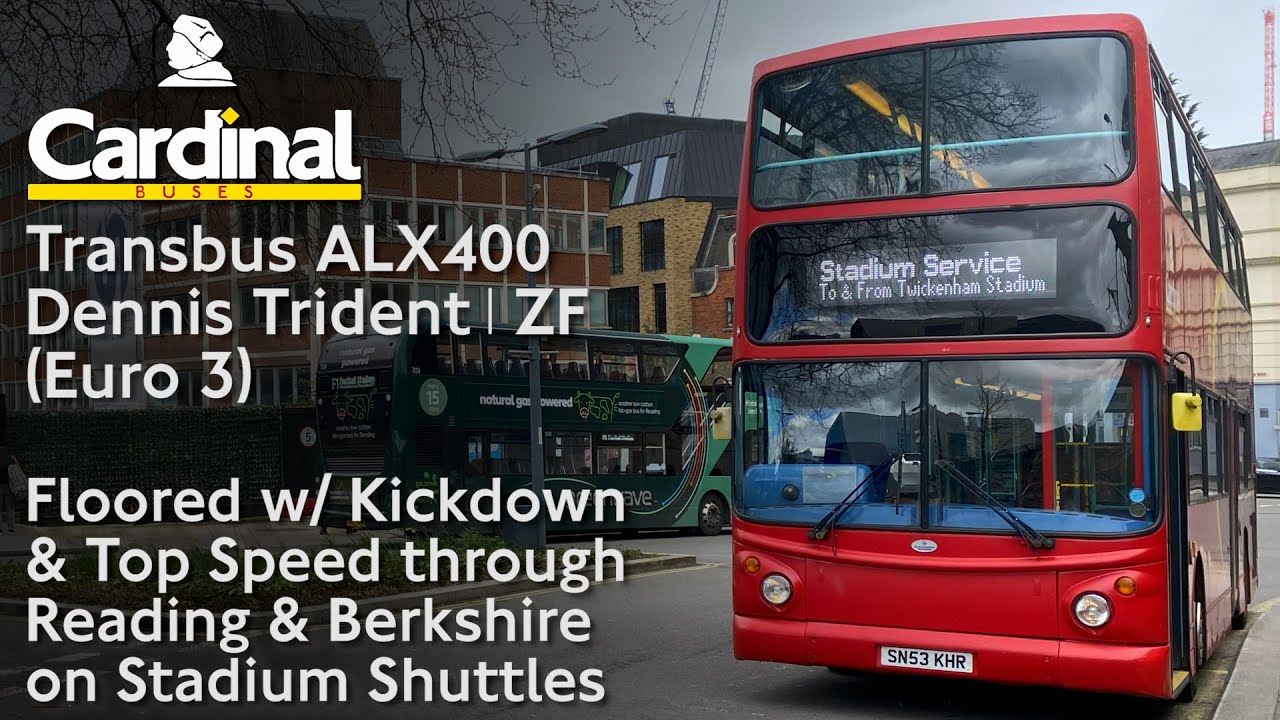 Cardinal Buses ALX400 Trident ZF gets Floored ft. Kickdown & Top Speed ...