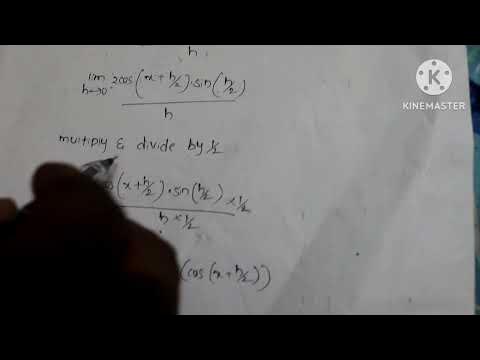 proof for derivative of sinx is cosx - YouTube