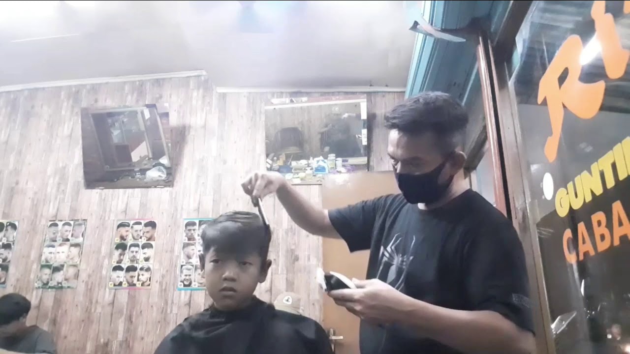 CUKUR RAMBUT || RAPIH ANAK SD - YouTube