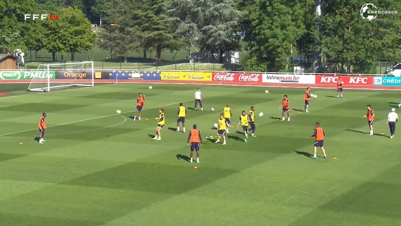 France - Full Technical Soccer Training - Passing Activation drills ...
