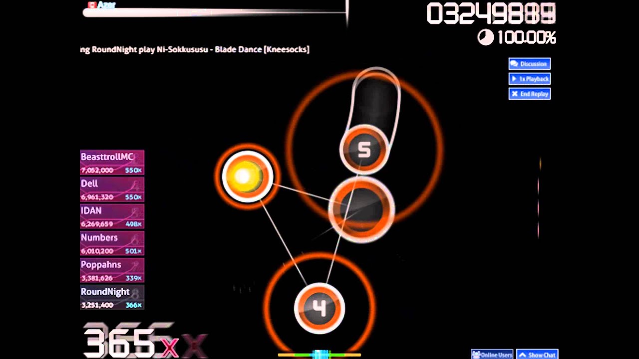 Osu: Ni-Sokkususu - Blade Dance [Kneesocks] 269PP - YouTube