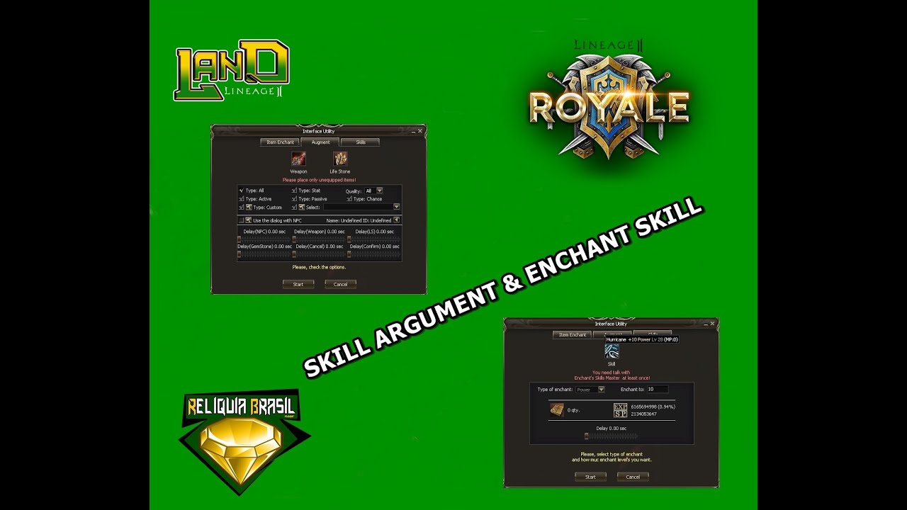 Lineage 2 - Skill Argument & Enchant Skill - L2 Royale - LanD Lineage2 ...