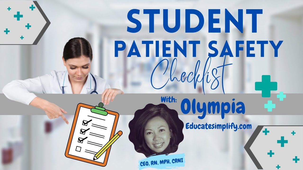 The IV (Intravenous) Therapy Patient Safety Checklist - YouTube