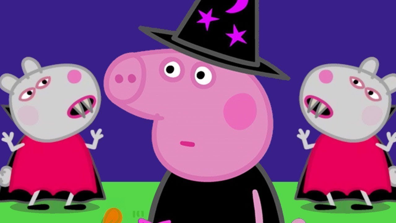Peppa throws a Halloween Party | Family Kids Cartoon - YouTube